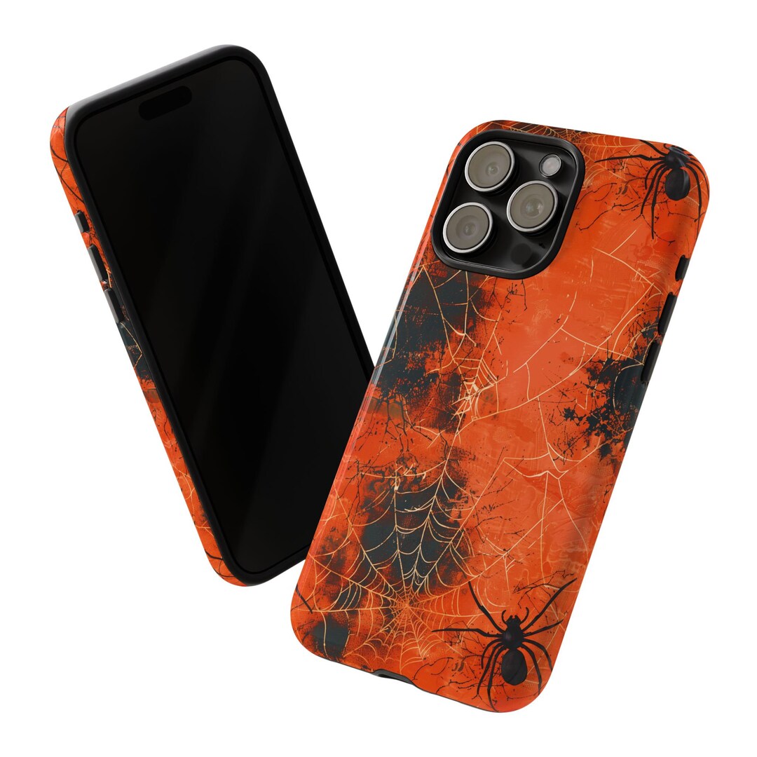 Spider Halloween Design Tough Hard Phone Case iPhone 15/14/13/12/11 Pro ...