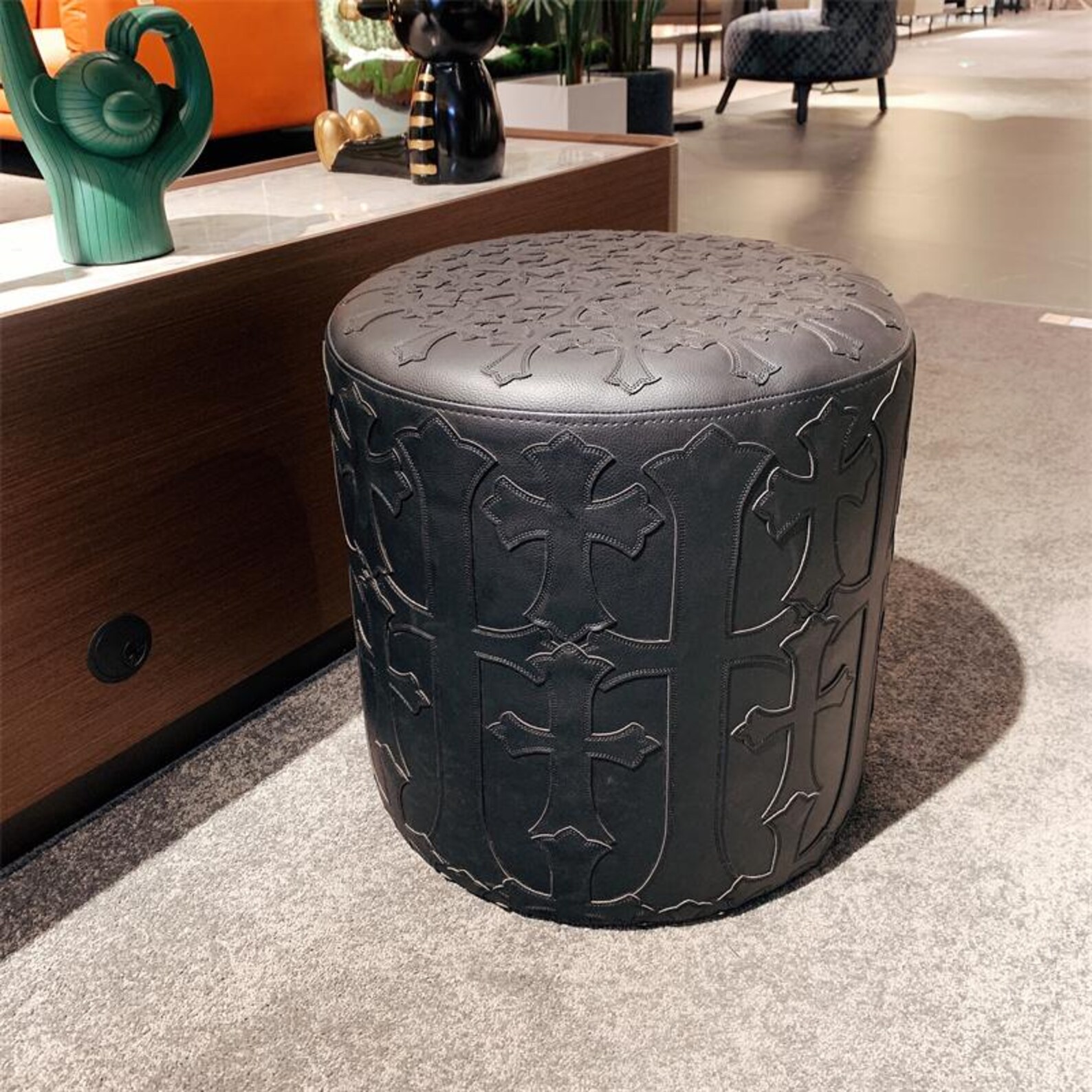 Chrome Hearts Inspired Footrest, Luxury Home Decor & Accent Furniture ...