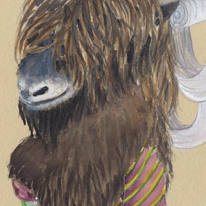 Pretty Yak Cards Animal and Food Cards With Envelopes Letter Y Cards ...