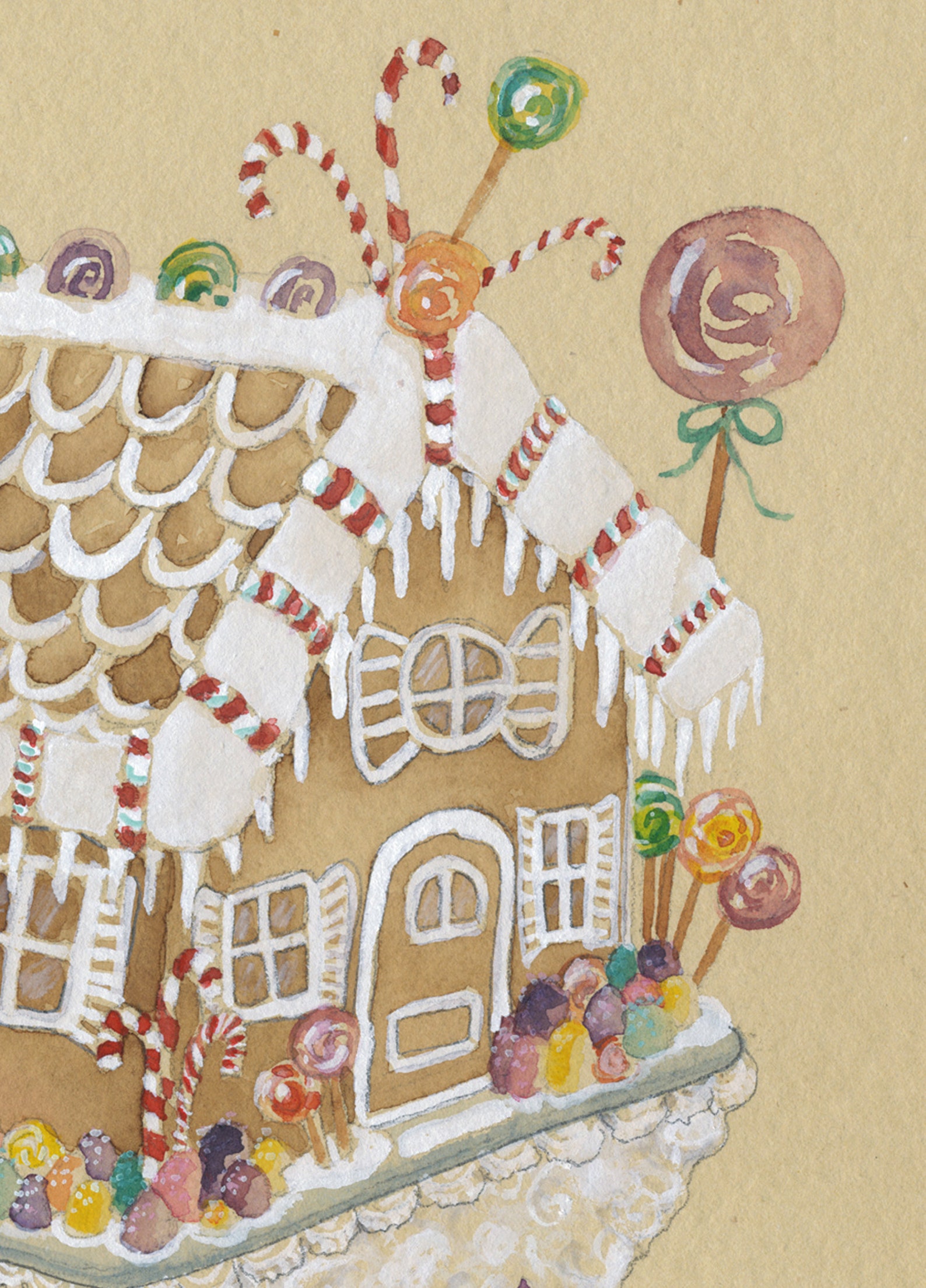 Gingerbread House Christmas Cards French Christmas Cards - Etsy