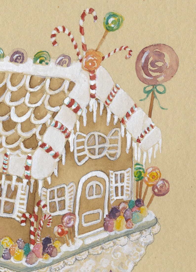 Gingerbread House Christmas Cards French Christmas Cards - Etsy