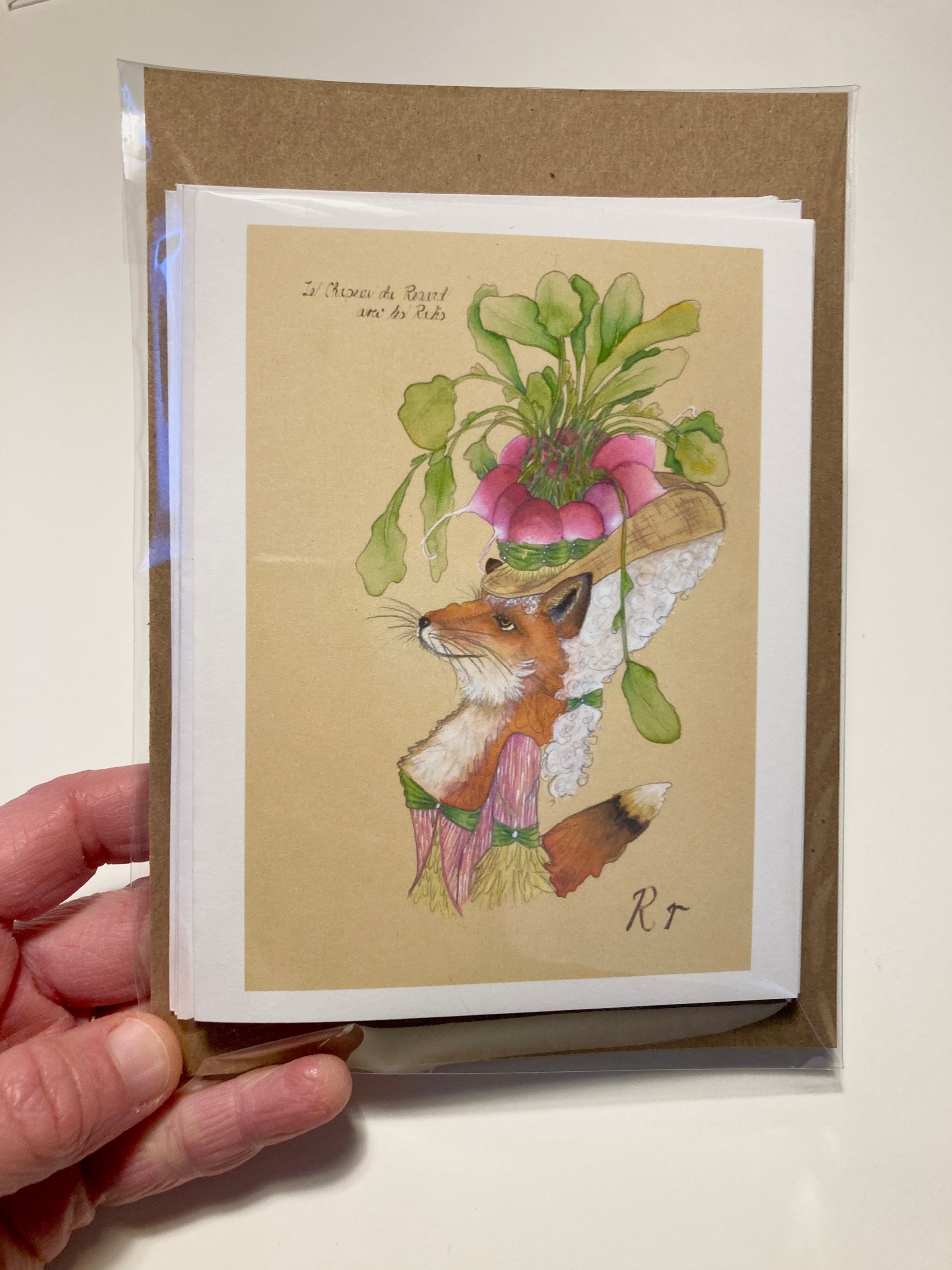 Unique Fox Cards, Vegetable Cards, Fox Invitations, Fox Thank You Cards ...