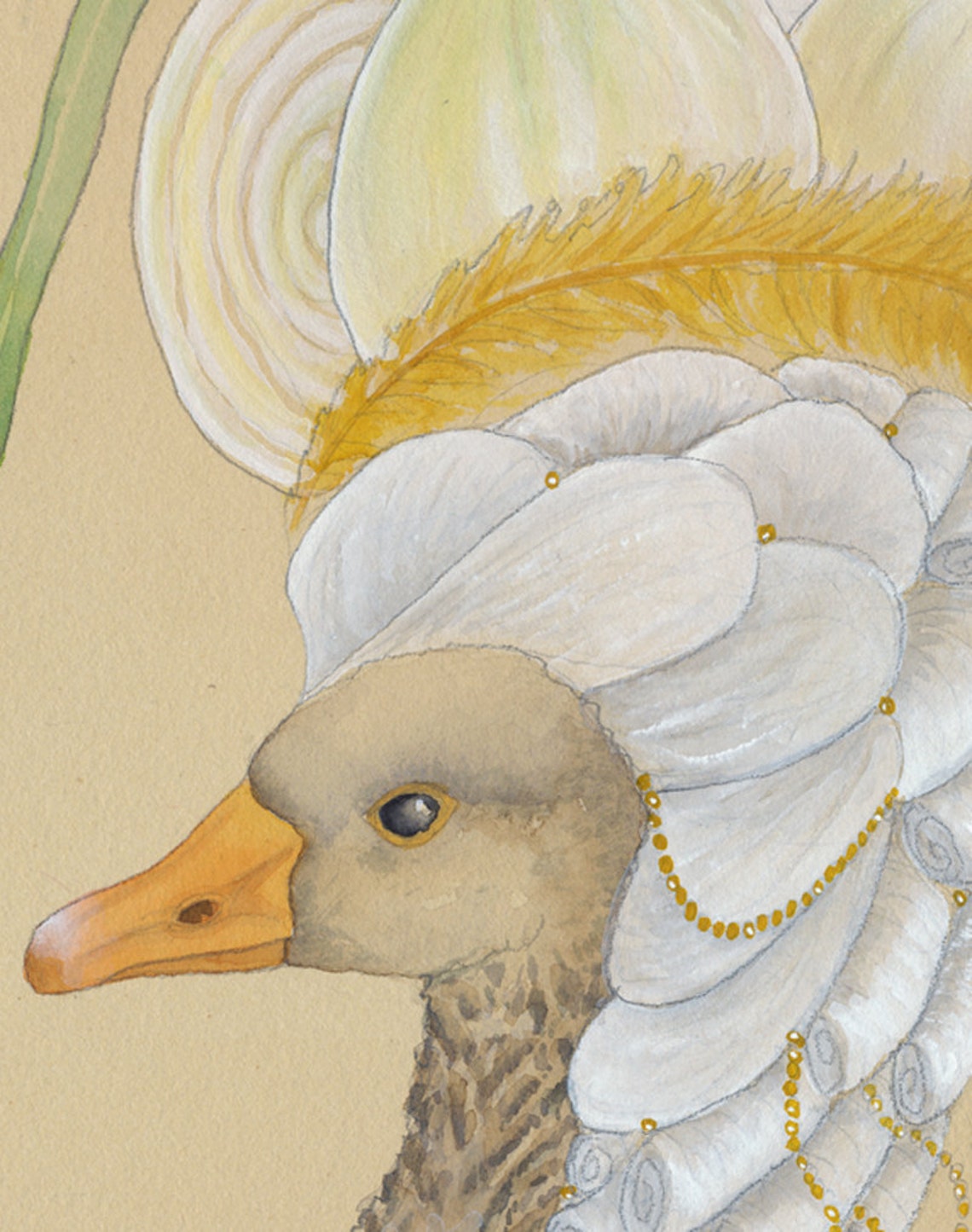 Pretty Bird Cards Letter O Cards French Goose Cards Marie - Etsy