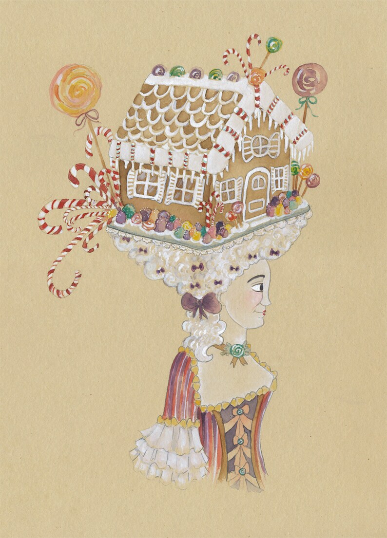 Gingerbread House Christmas Cards French Christmas Cards - Etsy