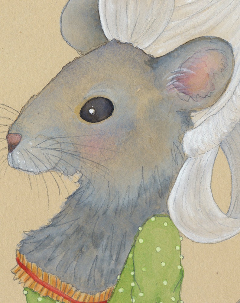 Cute Mouse French Animal Alphabet Letter S Souris Salade Mouse - Etsy