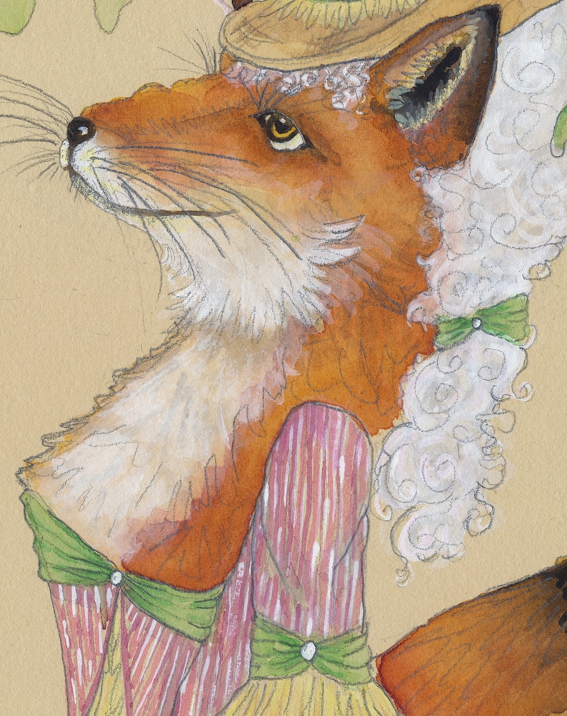 French Animal Alphabet Letter R Renard Et Les Radis Fox and - Etsy