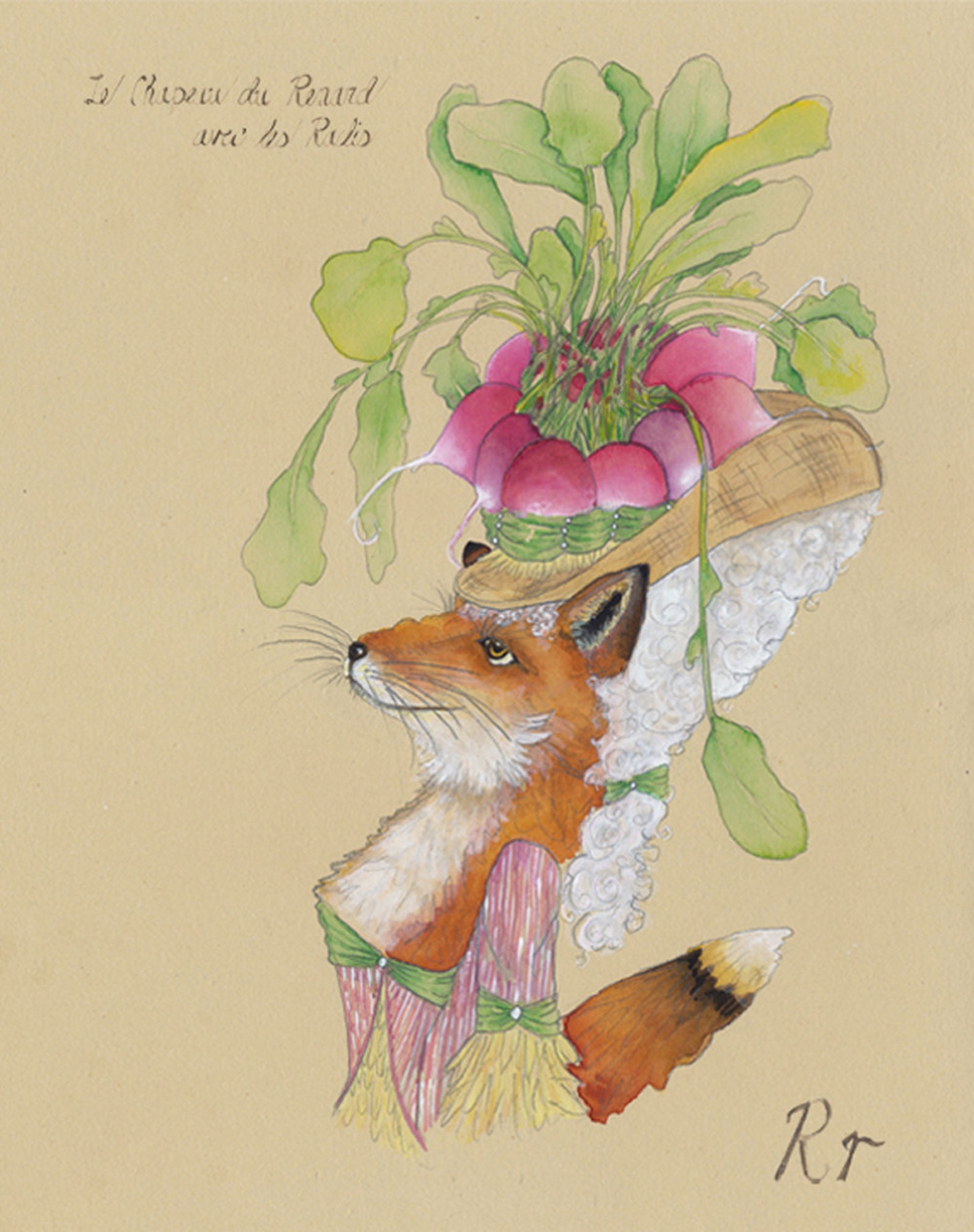 French Animal Alphabet Letter R Renard Et Les Radis Fox and Radish ...