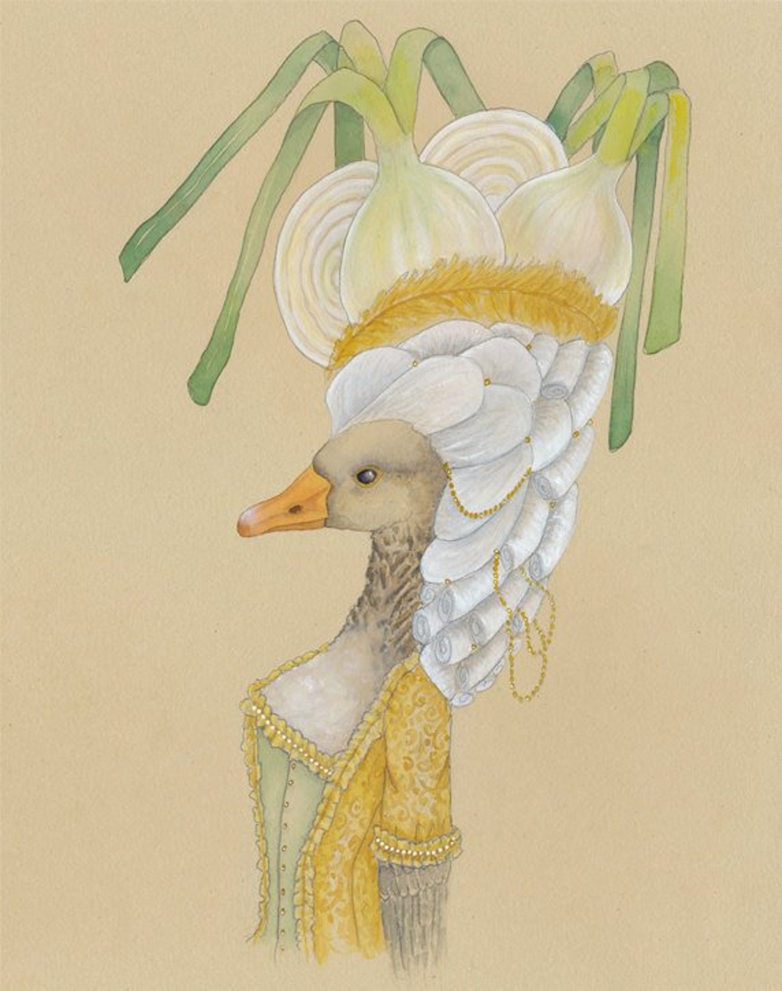 French Animal Alphabet Letter O Oie Et Les Oignons Goose and Onions ...