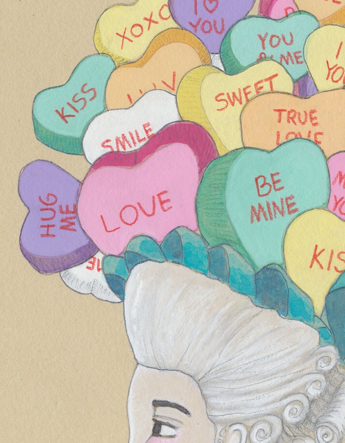 Conversation Hearts Valentine's Day Cards French Valentine's Day Cards ...