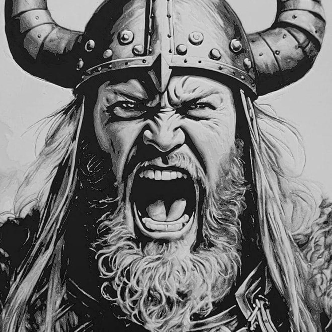Viking Warrior Norse Battle Cry 3D Filament Painting / Picture Art - Etsy