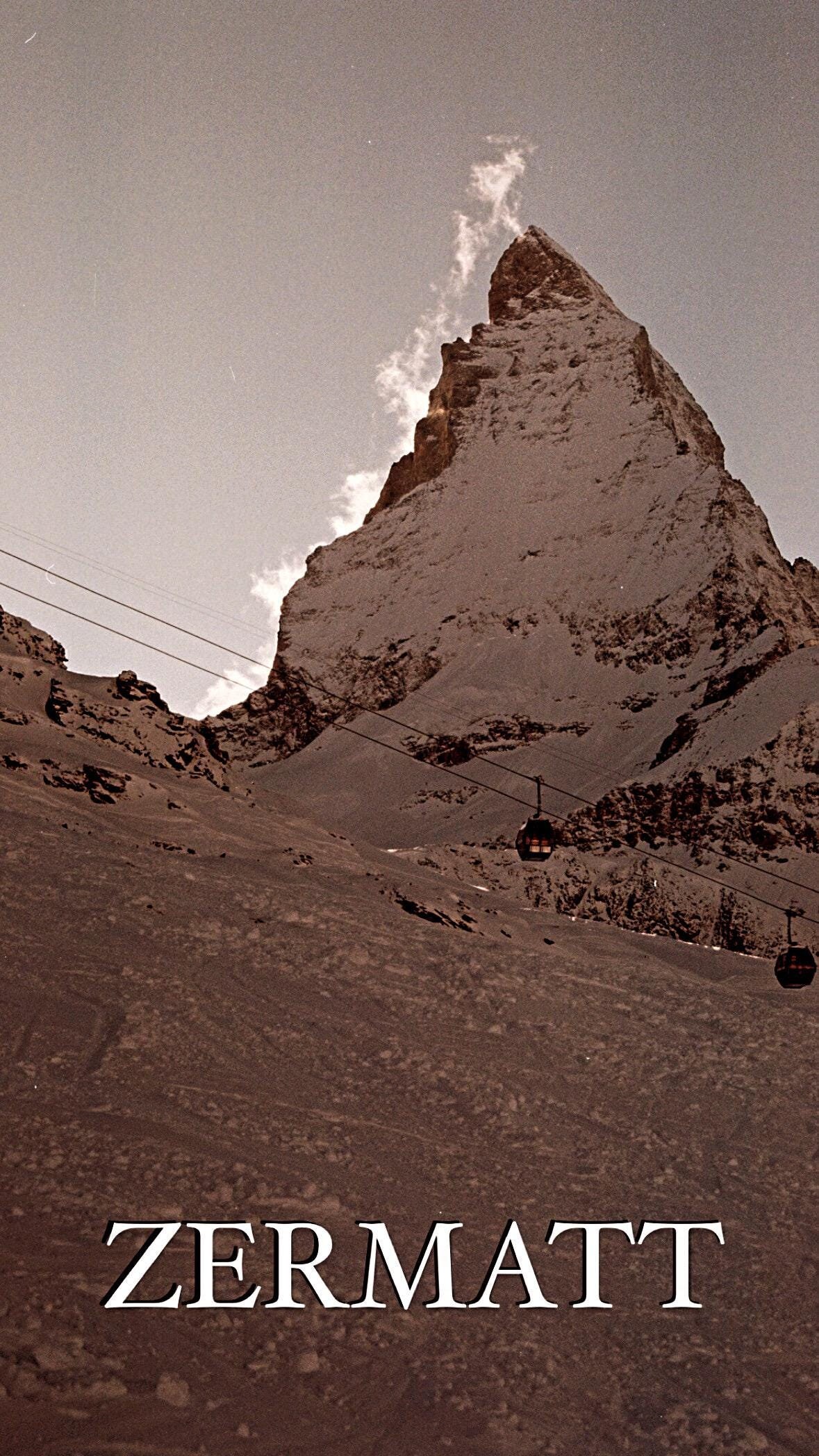 Vintage Film Post Card From Zermatt, Switzerland - Etsy