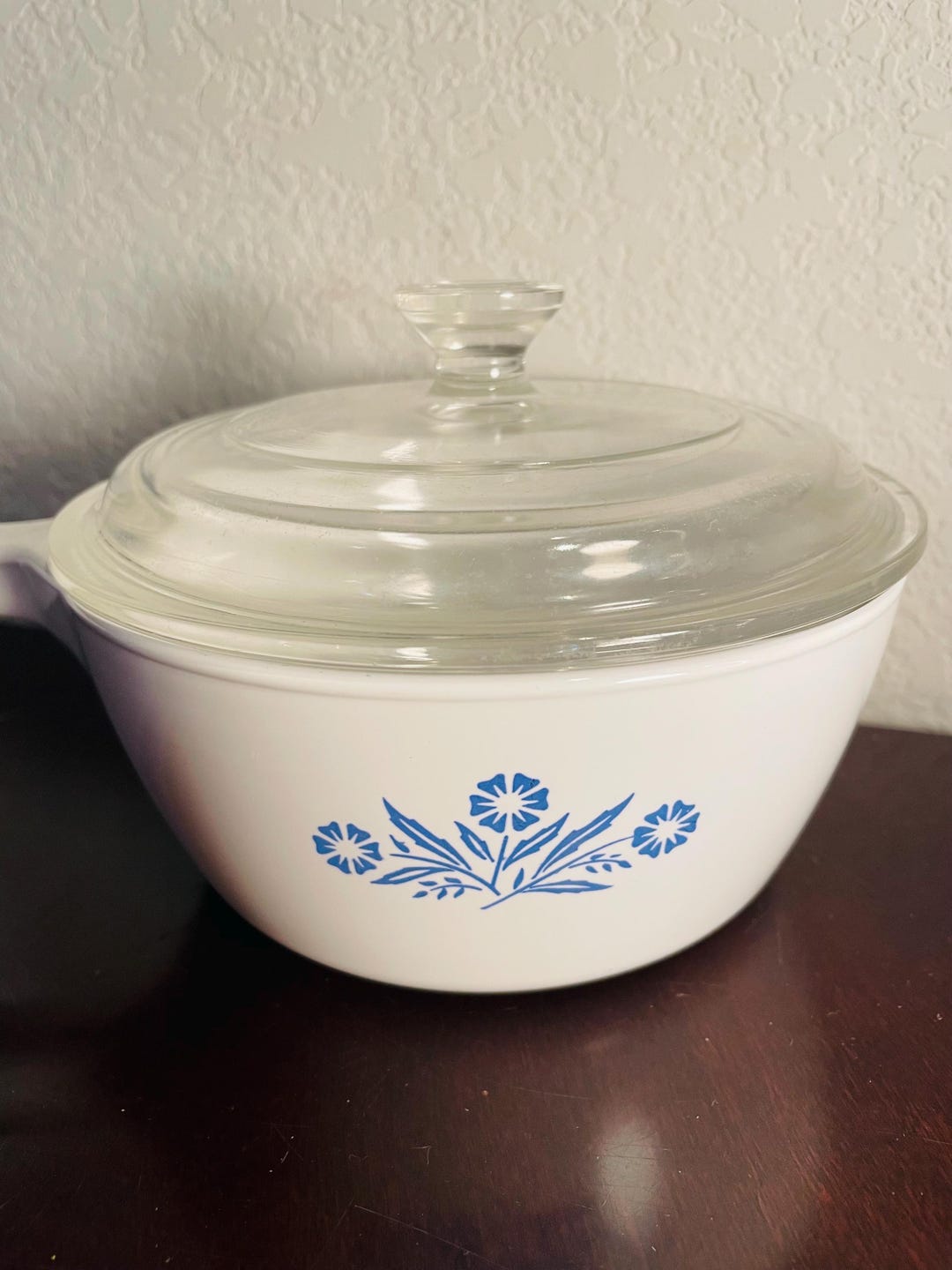 Vintage Corningware, Blue Corn Flower Pattern, Range, Oven, Microwave, 1 1/2 Pint Pan With Lid ...