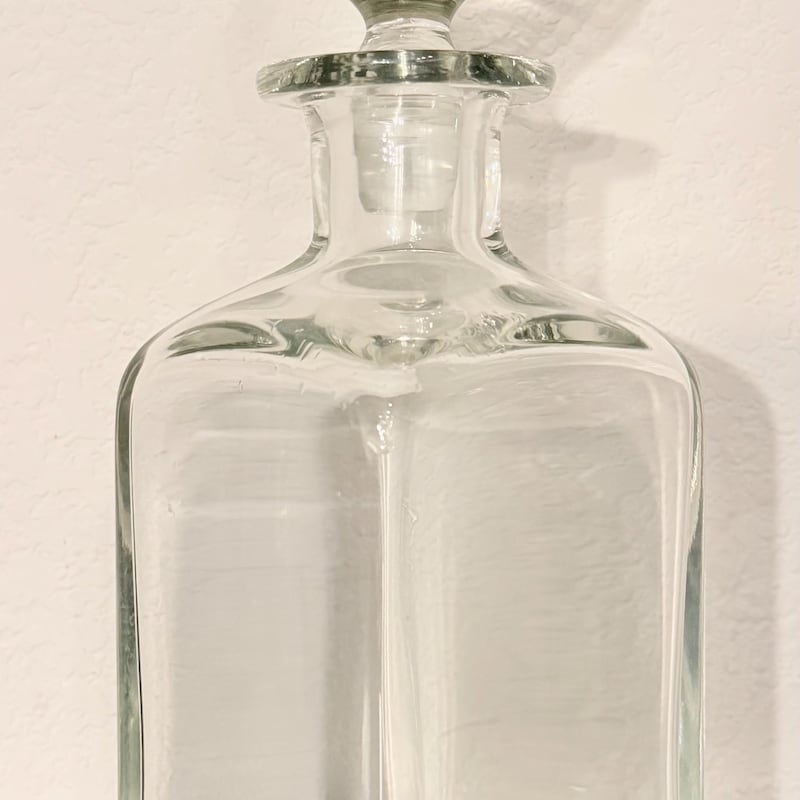 Tall Vintage Glass Decanter - Etsy