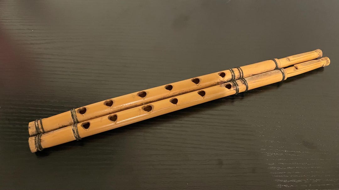 Vintage Mijwiz, Double Piped Woodwind Musical Instrument, No Markings ...