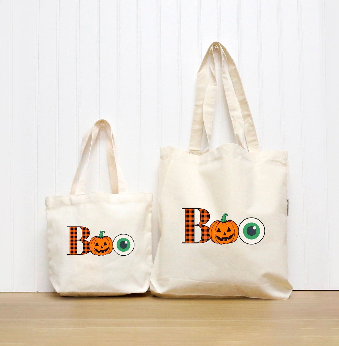 BOO, Halloween Totes, Candy Tote Bag, Trick or Treat Bag, Treat Bags ...
