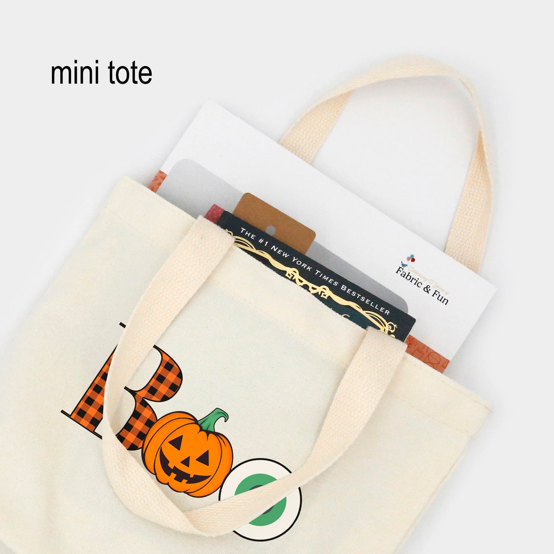 BOO, Halloween Totes, Candy Tote Bag, Trick or Treat Bag, Treat Bags ...