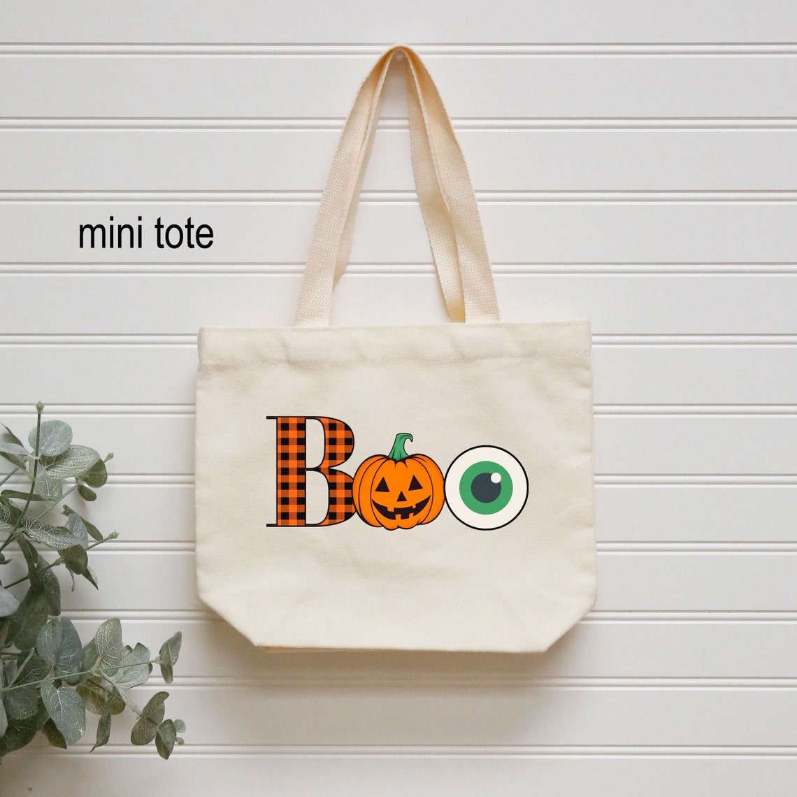 BOO, Halloween Totes, Candy Tote Bag, Trick or Treat Bag, Treat Bags ...
