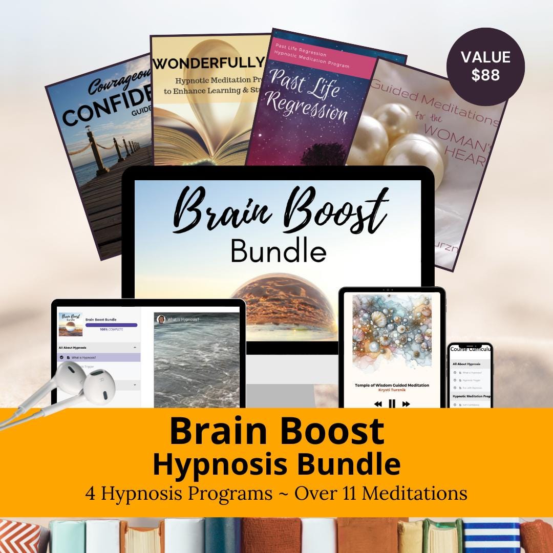 Brain Boost Bundle, Guided Meditation, Visualization, Hypnosis, Belief ...