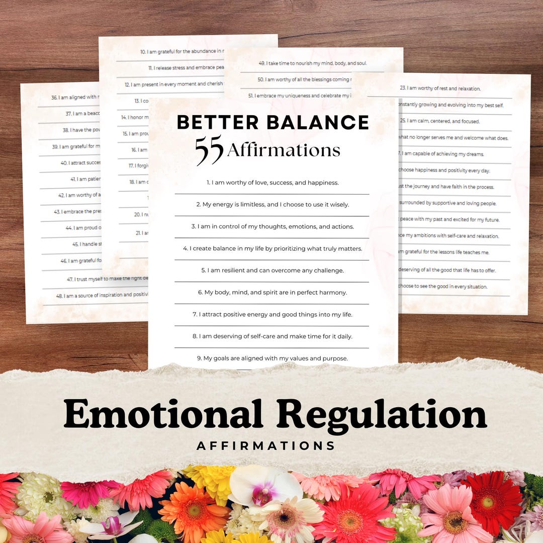 Affirmations for Overwhelm, Mindset Support Tool, Wellness Affirmations ...