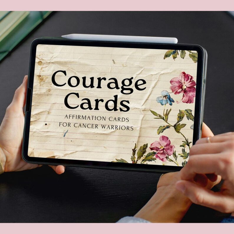 Cancer Affirmation Cards, Cancer Warrior, Daily Mantra, Gift for Cancer ...