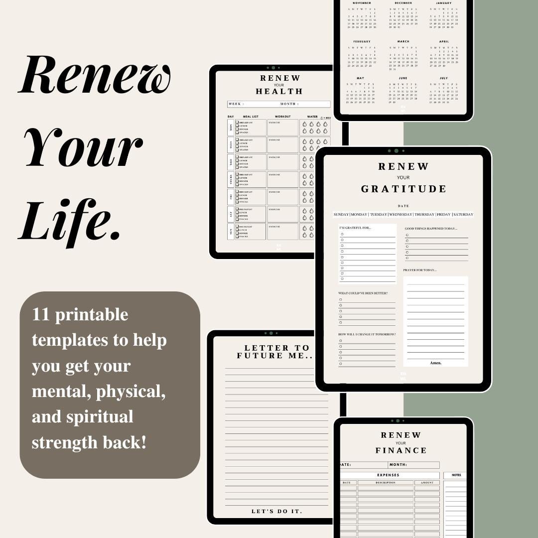 Organizational Printable Templates - Etsy