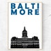 Baltimore Art Print, Baltimore Poster, Baltimore Print, Baltimore ...