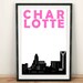 Charlotte NC Skyline Print Charlotte Poster Charlotte NC - Etsy