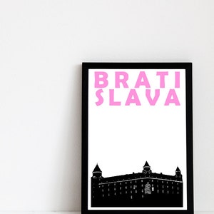 Bratislava Print - A4 / A3 / A3+ - Slovakia Art Print, City Poster ...