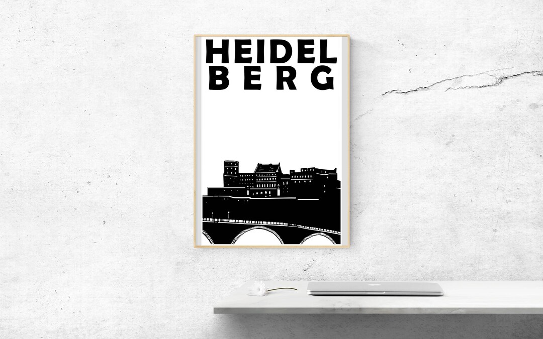 Heidelberg Print, Heidelberg Germany Print, Heidelberg Poster ...