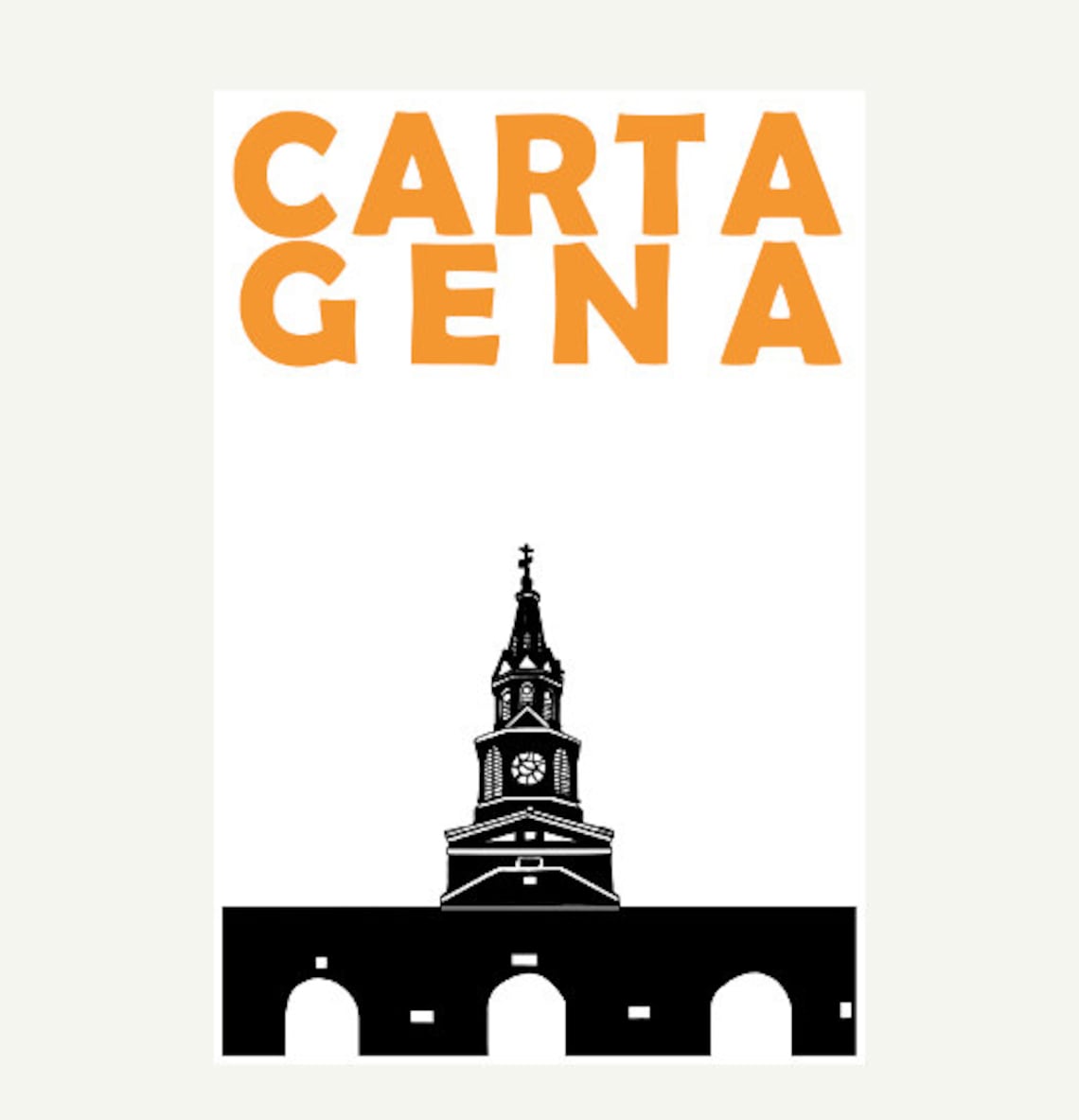 Cartagena Print, Cartagena Travel Poster, Cartagena Art, Colombia ...