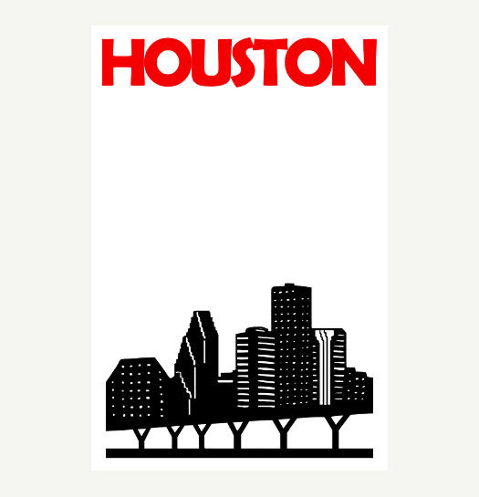 Houston Print, Houston Art, Houston TX, Houston Poster, Houston Texas ...