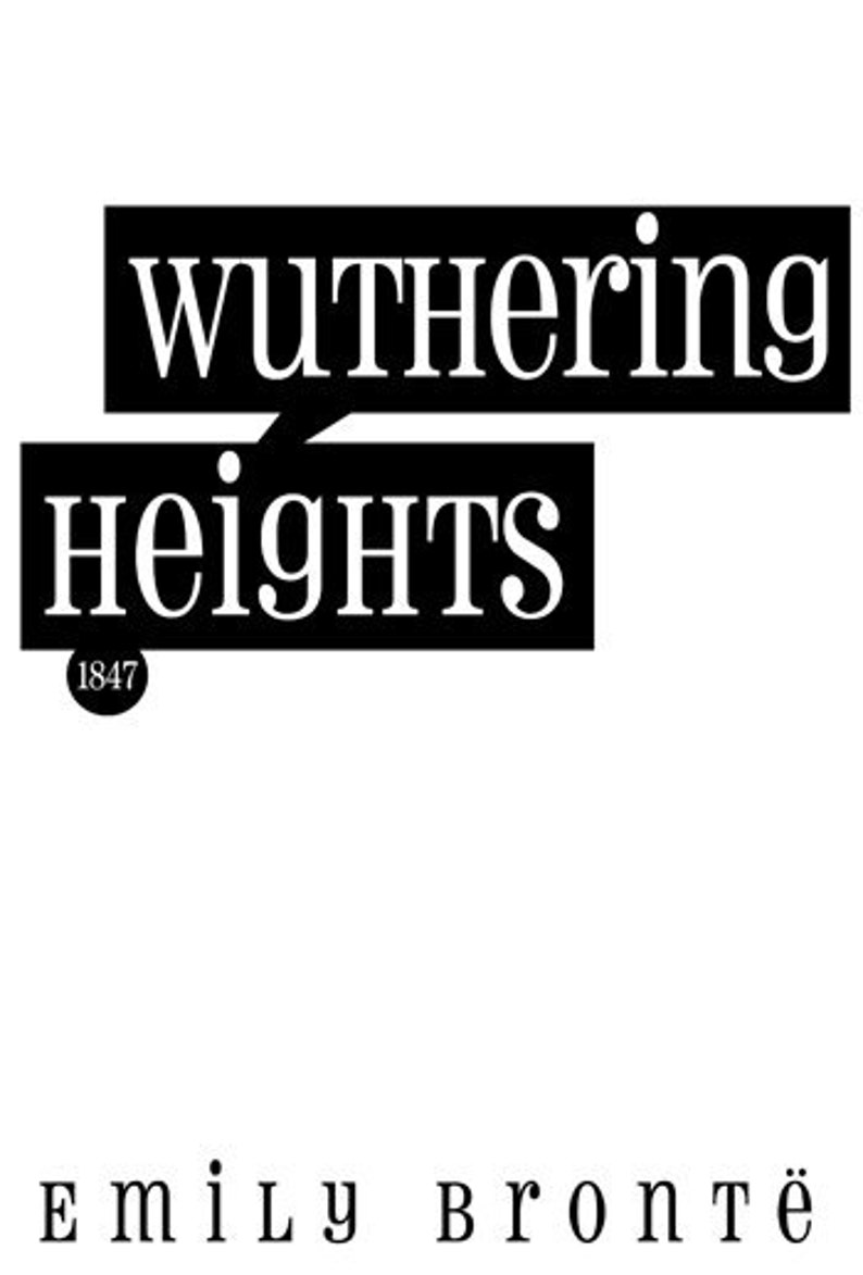Wuthering Heights Poster Book Cover Art Emily Bronte Art - Etsy