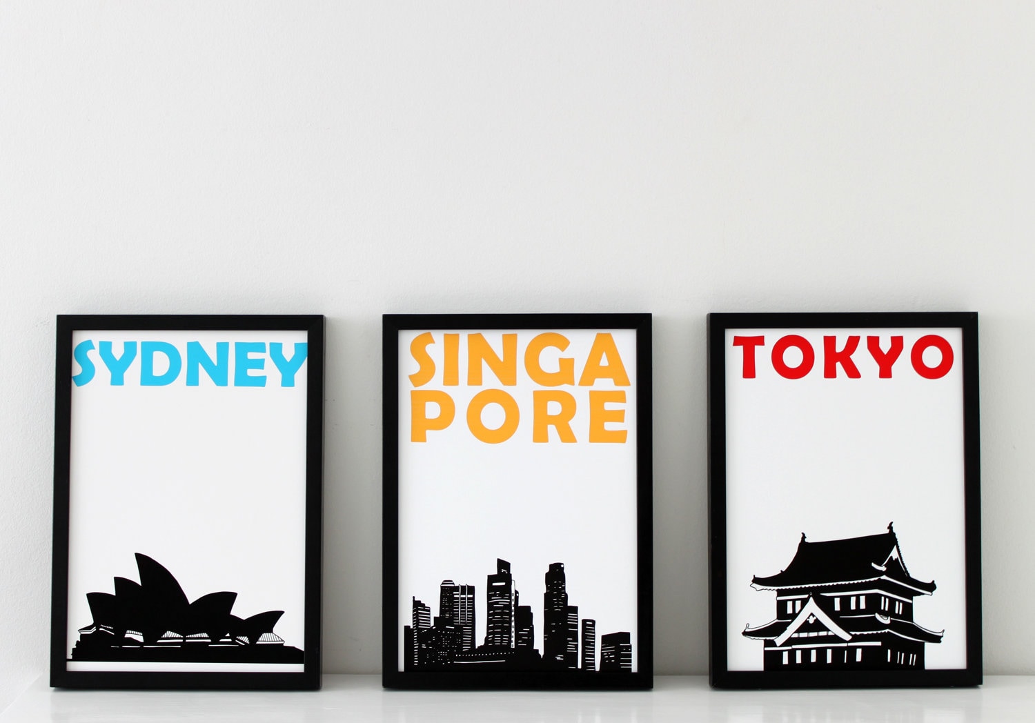 City Prints: Set of 3 Prints Travel Memories City Art Print - Etsy