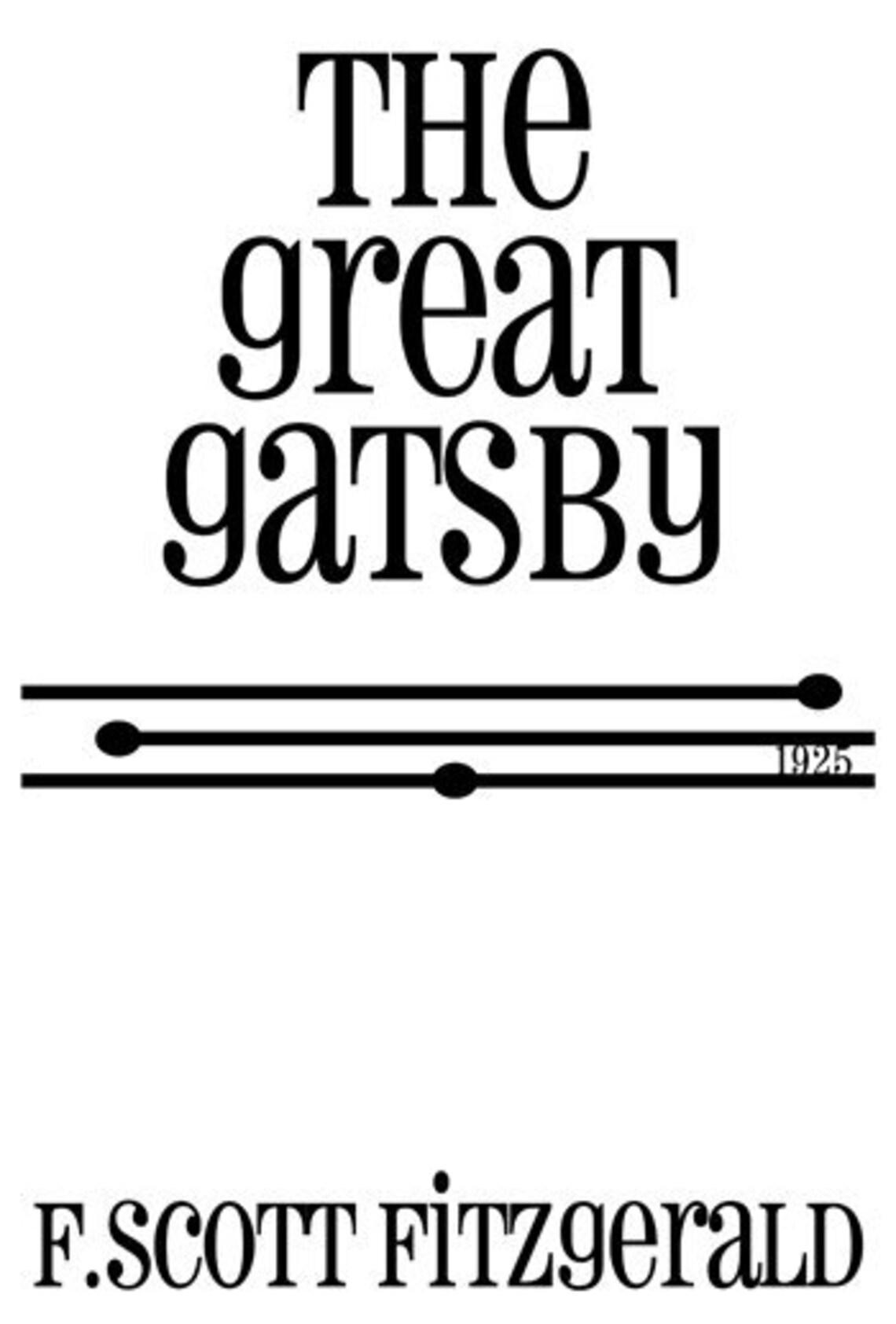 The Great Gatsby Book Cover Design, F. Scott Fitzgerald Print, Great ...