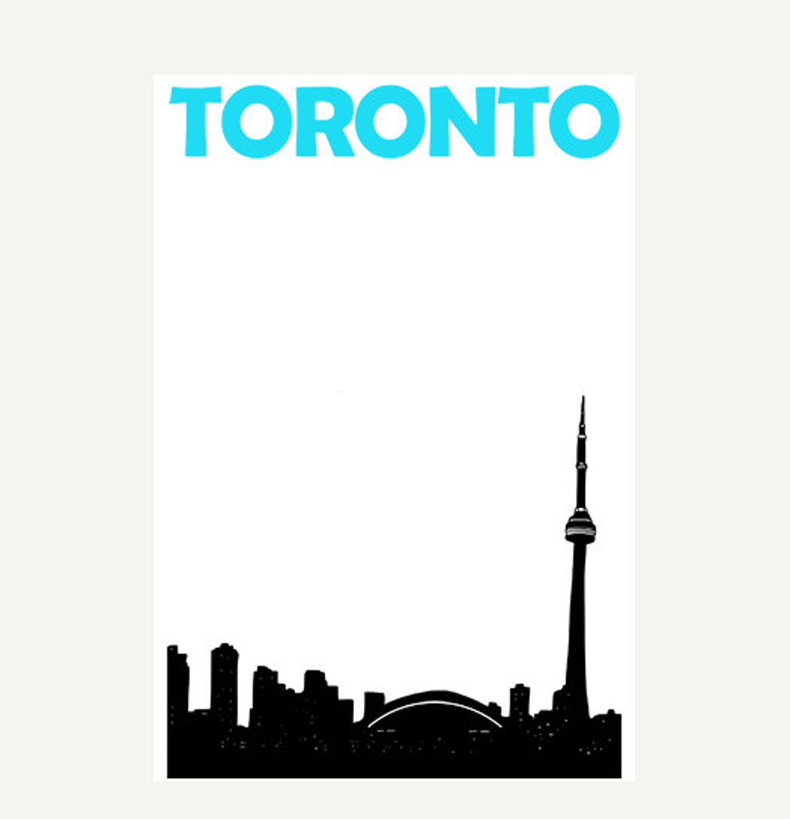 Toronto Print Toronto Skyline Canada Print Toronto Art - Etsy
