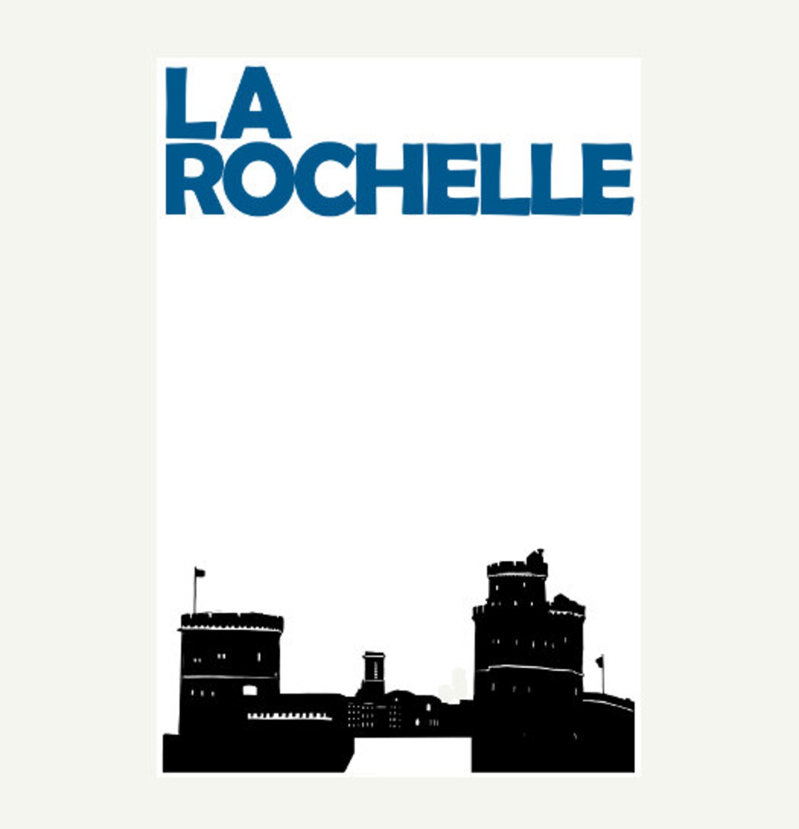 La Rochelle Print, France Art Print, French Art, La Rochelle Poster ...