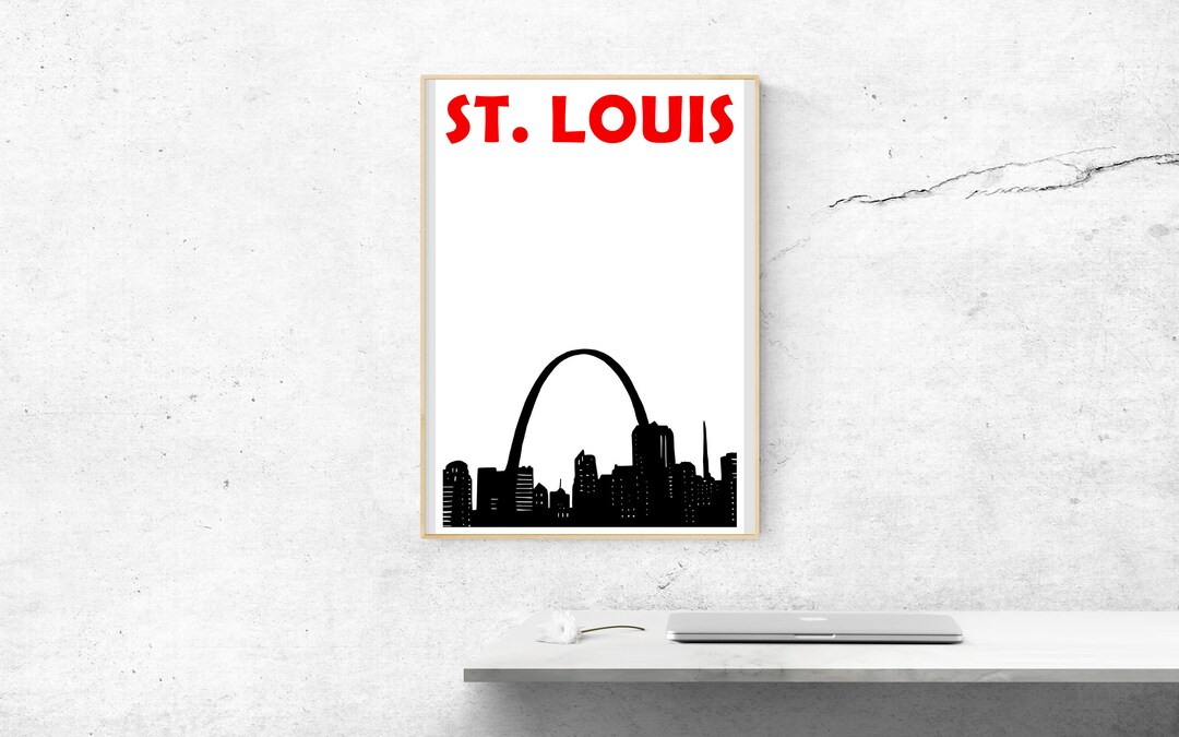 St. Louis Print, St. Louis Skyline Print, Moving in Together Gift, St ...
