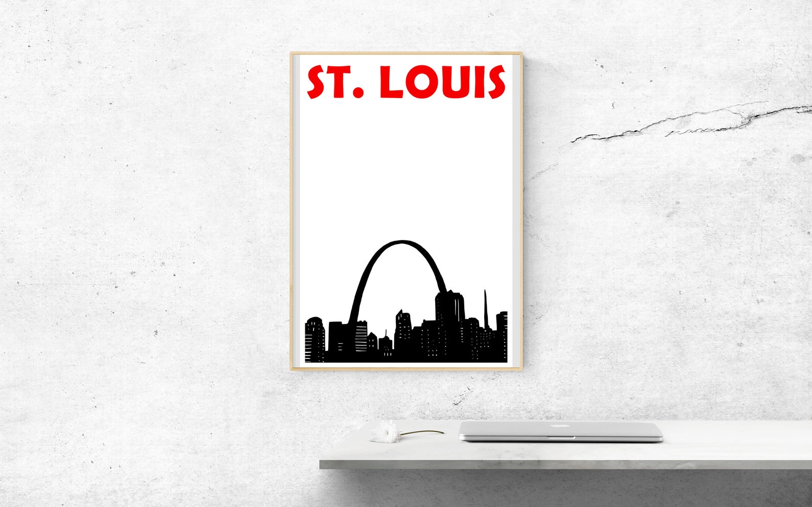 St. Louis Print, St. Louis Skyline Print, Moving in Together Gift, St ...