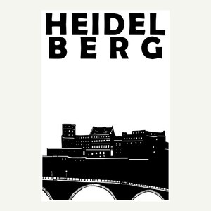 Heidelberg Print, Heidelberg Germany Print, Heidelberg Poster ...