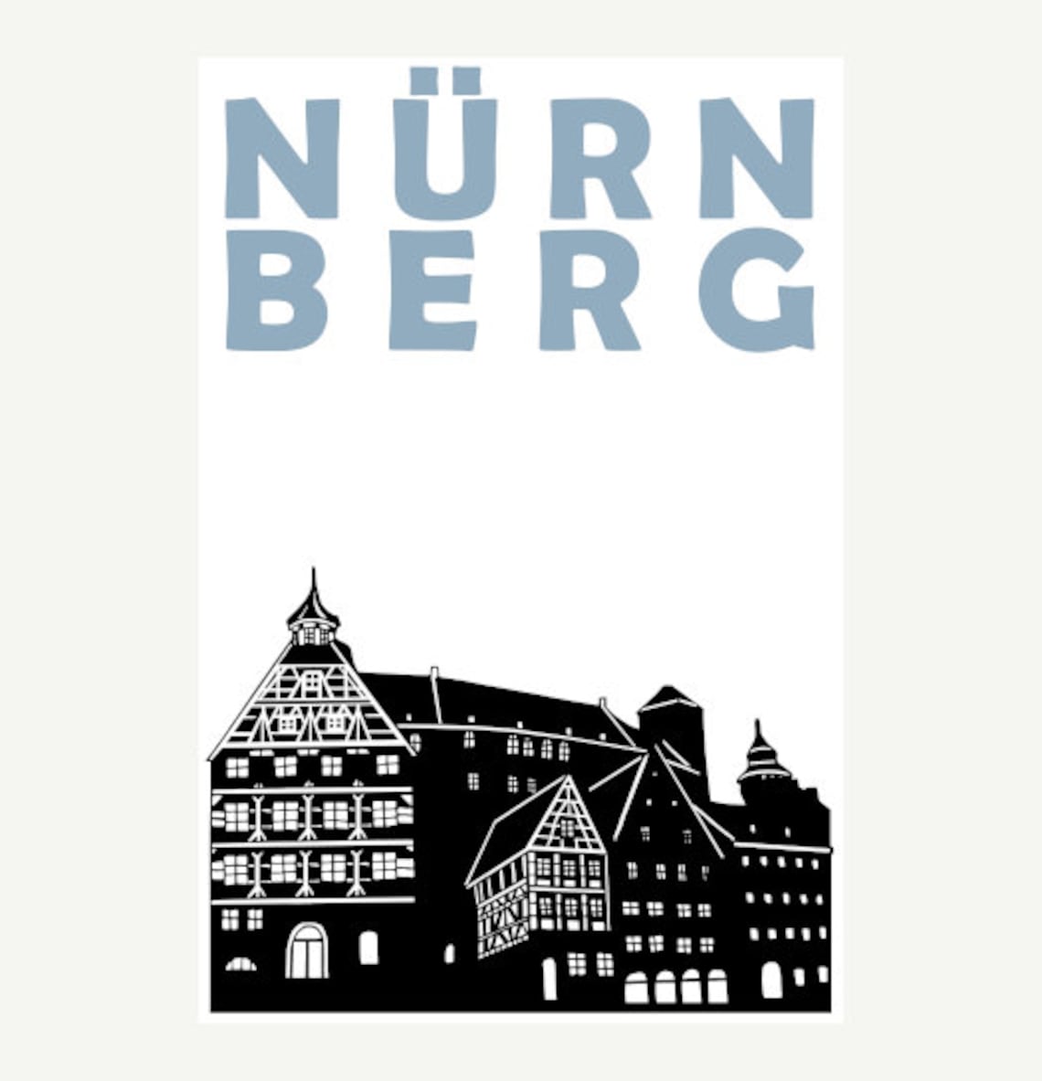 Nürnberg Print, Nürnberg Poster, Nurnberg Germany Print, Nürnberg Art ...