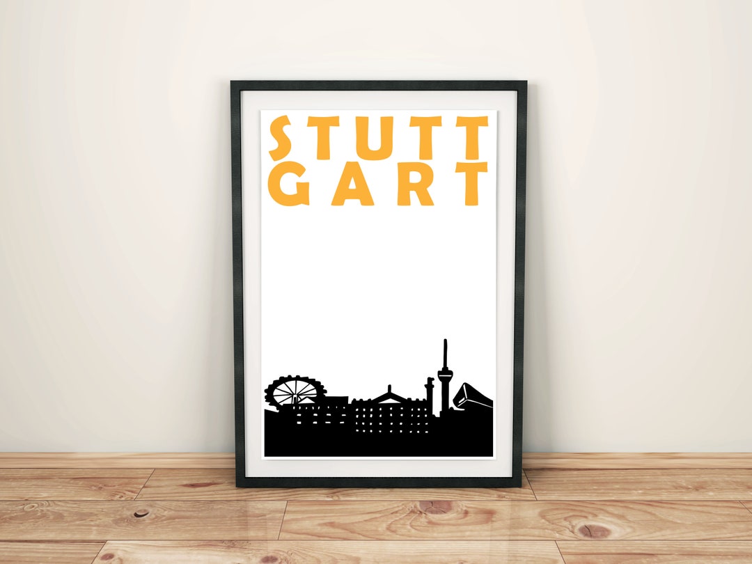 Stuttgart Print, Germany Art, Stuttgart Germany, Stuttgart Poster ...