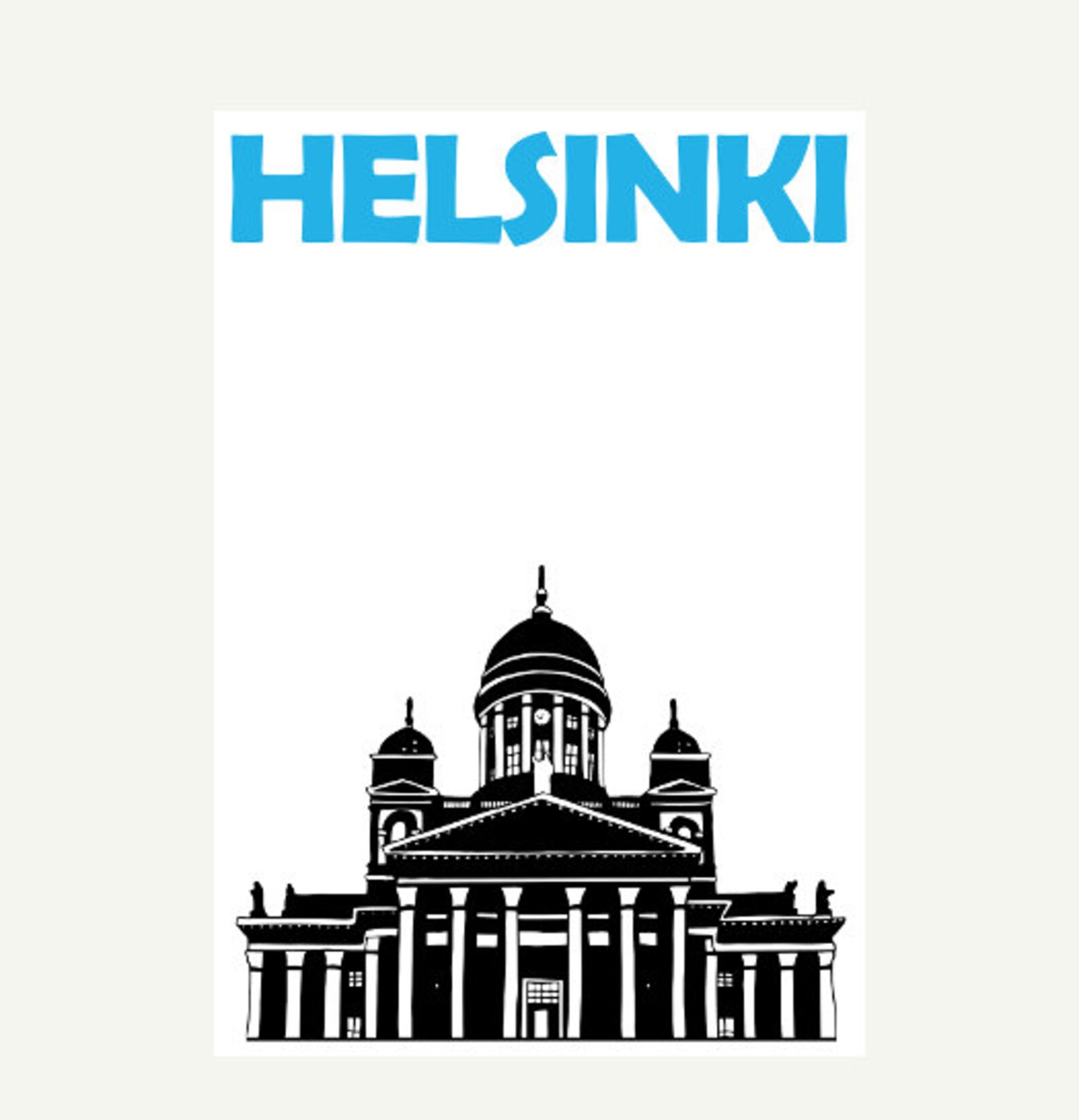 Helsinki Print, Finland Print, Helsinki Poster, Helsinki Art, City ...