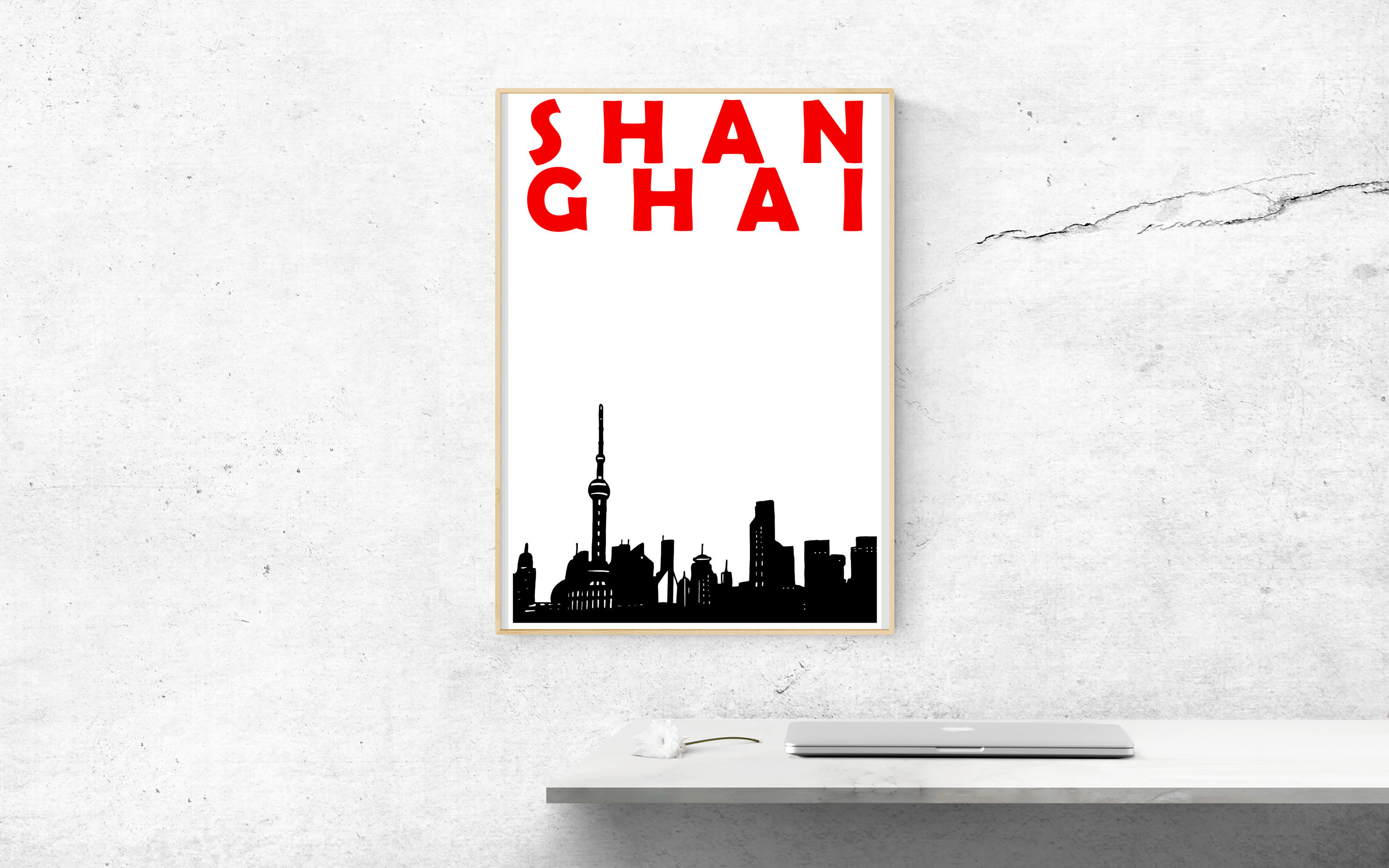 Shanghai Print China Print Shanghai Skyline Poster Shanghai - Etsy Ireland
