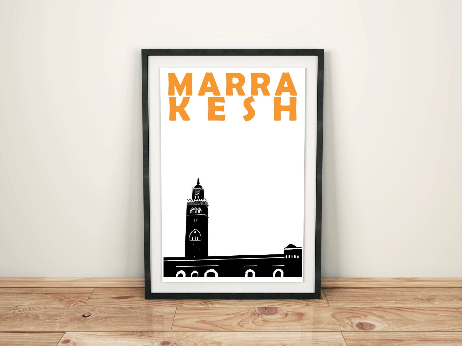 Marrakesh Print Morocco Travel Art Print Marrakech Poster - Etsy