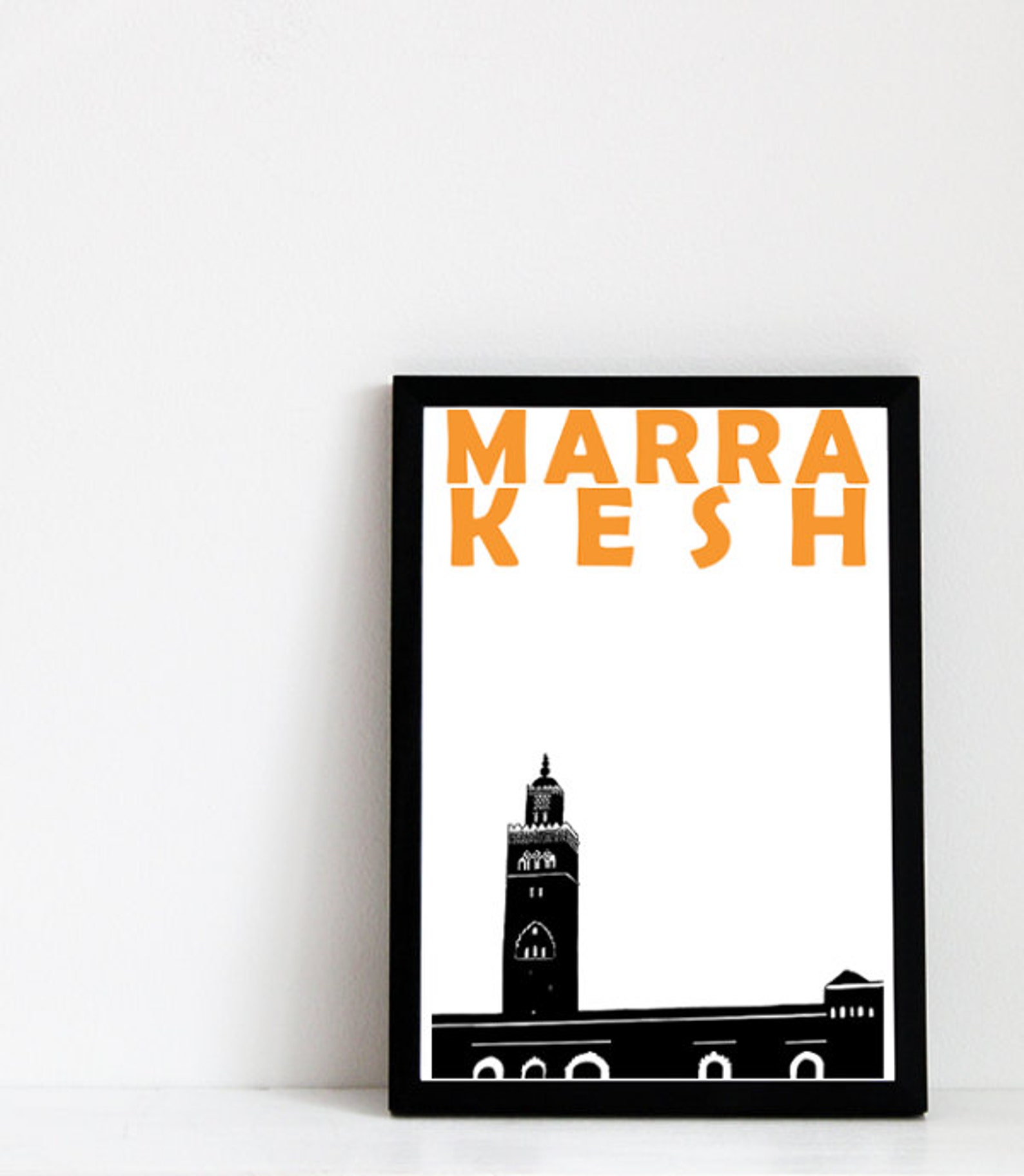 Marrakesh Print Morocco Travel Art Print Marrakech Poster - Etsy