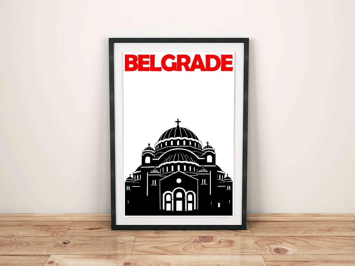 Belgrade Print, Belgrade Poster, Serbia Print, Belgrade Wall Art ...
