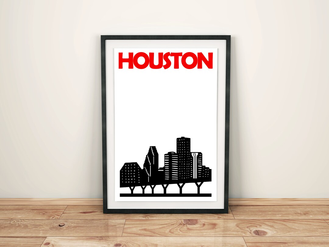 Houston Print, Houston Art, Houston TX, Houston Poster, Houston Texas ...