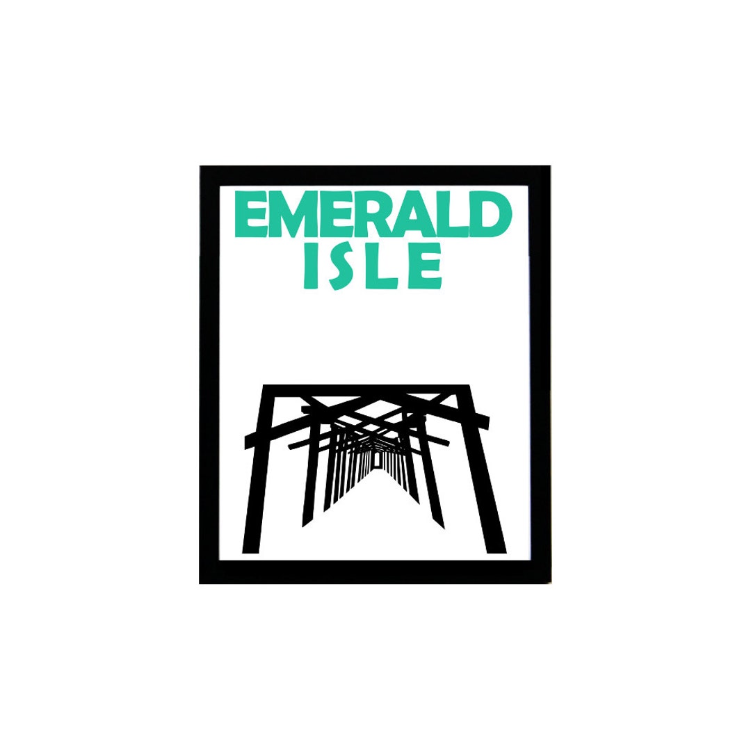 Emerald Isle Print, Housewarming Gift, Emerald Isle Art, Emerald Isle ...