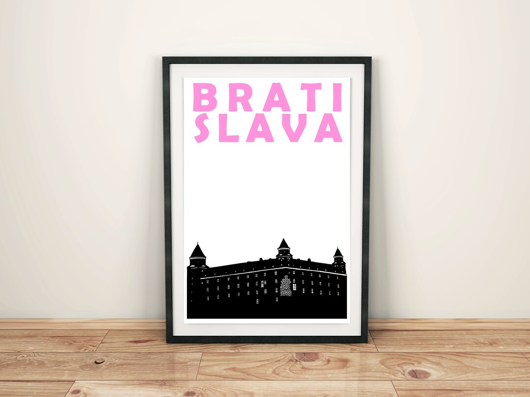 Bratislava Print - A4 / A3 / A3+ - Slovakia Art Print, City Poster ...