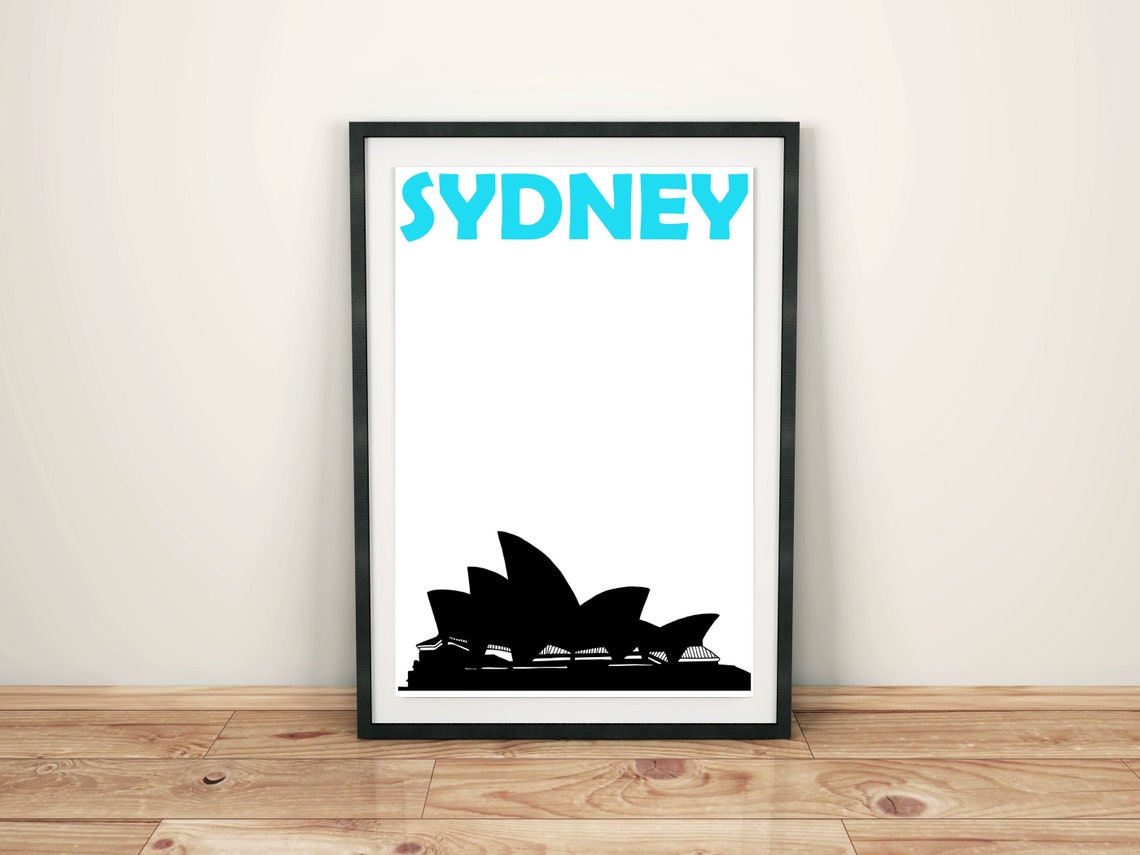 Sydney Print, Australia Art Print, Sydney Poster, Sydney Opera House ...